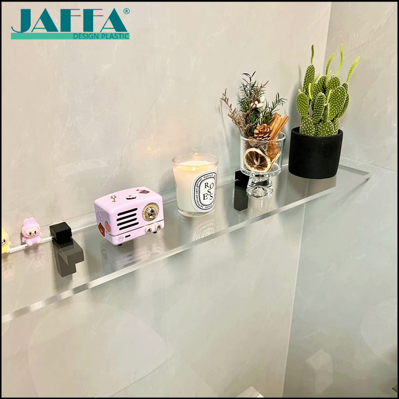 JAFFA Custom Acrylic Bathroom Aromatherapy Shelf, Wall-Mounted Floating ...